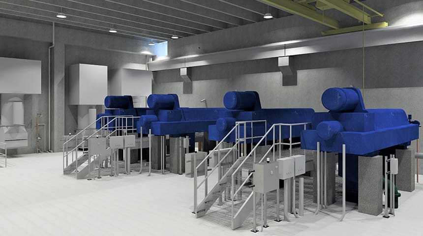 Design-Build of WWTP Sludge Thickening and Dewatering Buildings